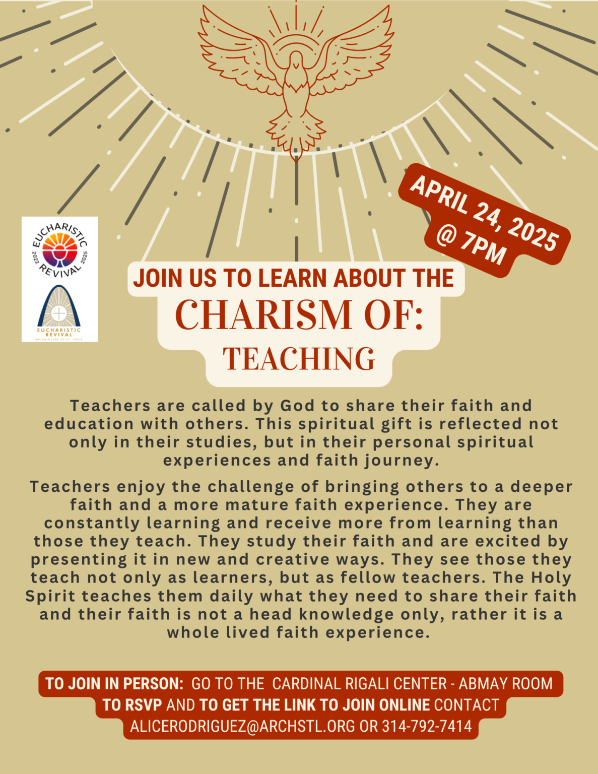 Charism of Teaching - Archdiocese of St. Louis